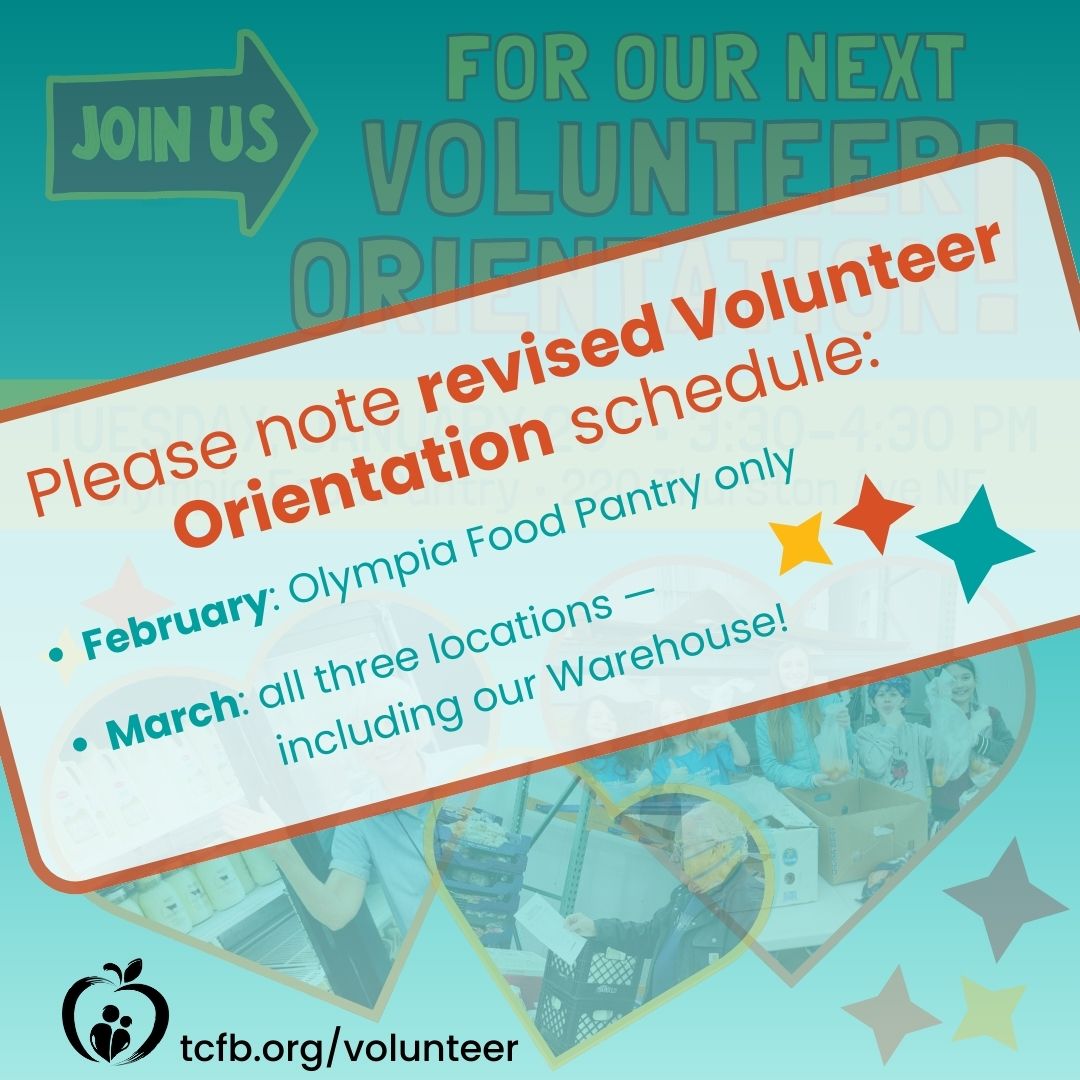Volunteer Orientation Schedule for Feb/March 2026 – Thurston County ...